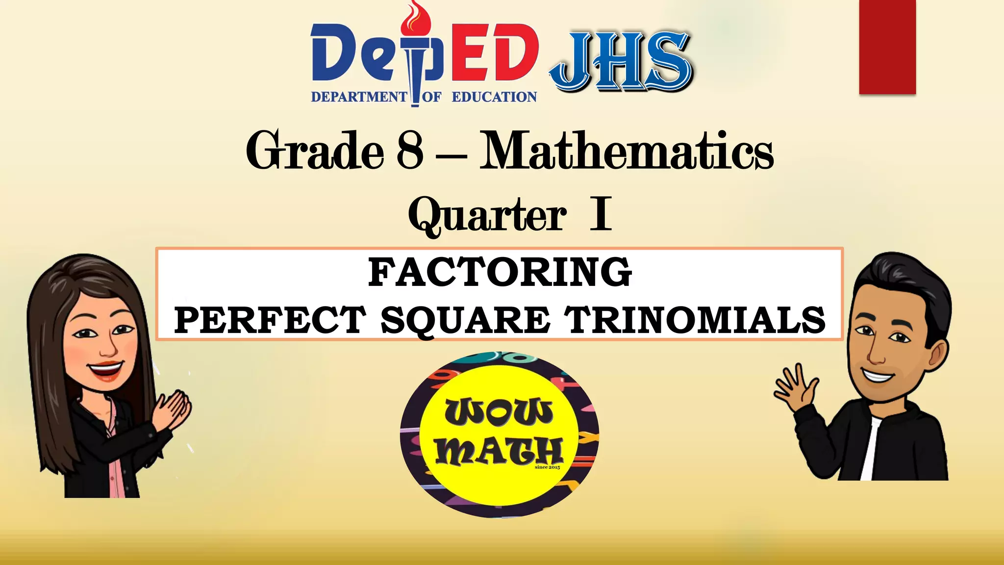 Factoring Perfect Square Trinomials | PDF