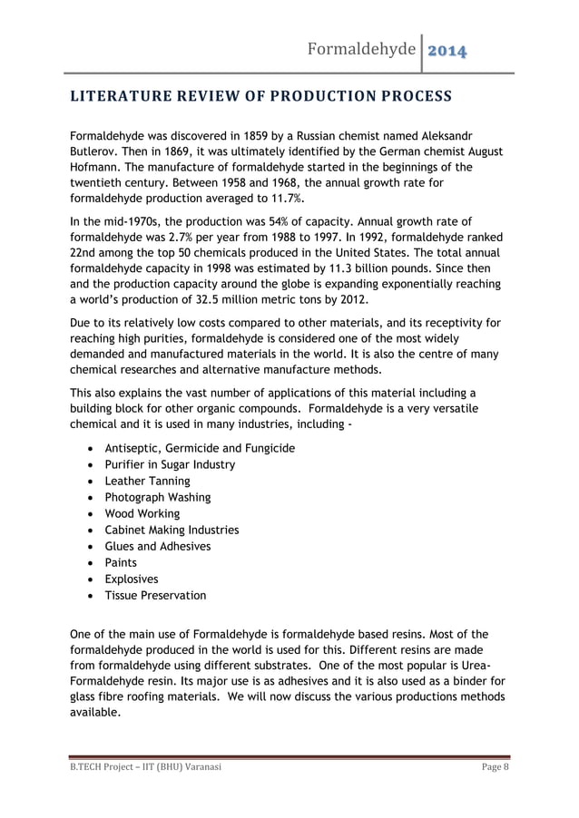 4. properties of_formaldehyde | PDF