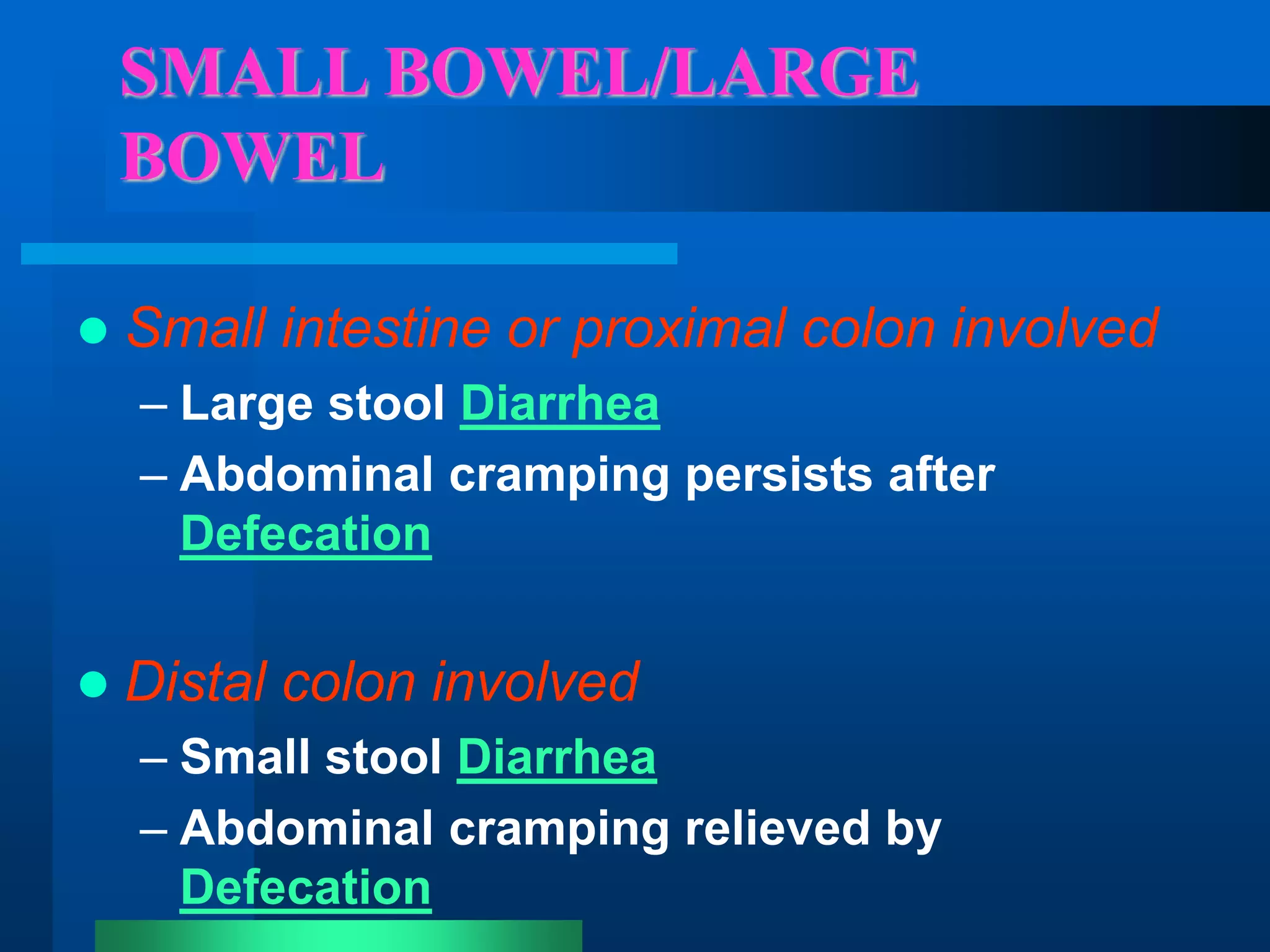 Approach to a patient with Chronic Diarrhoea | PPT