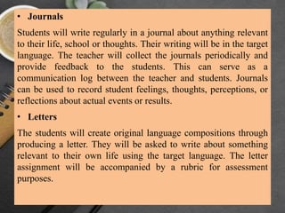 ASSESSMENT: DISCRETE POINT TEST, INTEGRATIVE TESTING, PERFORMANCE-BASED ...