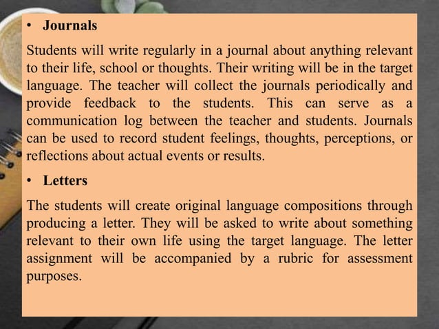 ASSESSMENT: DISCRETE POINT TEST, INTEGRATIVE TESTING, PERFORMANCE-BASED ...