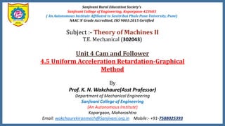 4.5 UNIORM ACCELERATION AND RETARDATION | PPTX