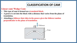 4.1 CLASSIICATION OF CAM AND FOLLOWER | PPTX