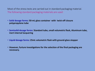 Stability studies | PPT