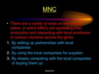 Grade -10 Social Science- Economics 4. Globalisation and the Indian ...