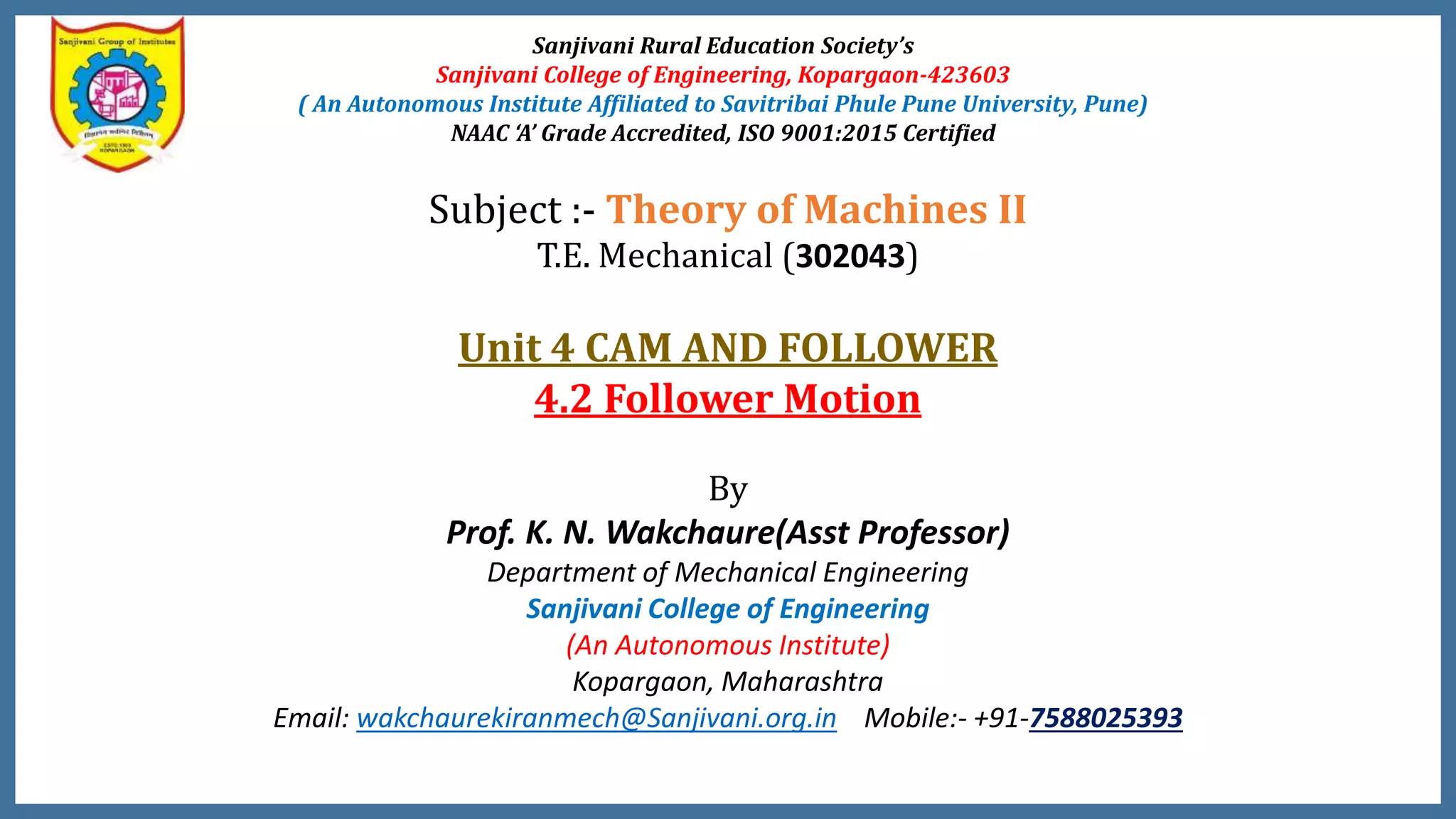 4.2 follower motion | PPTX