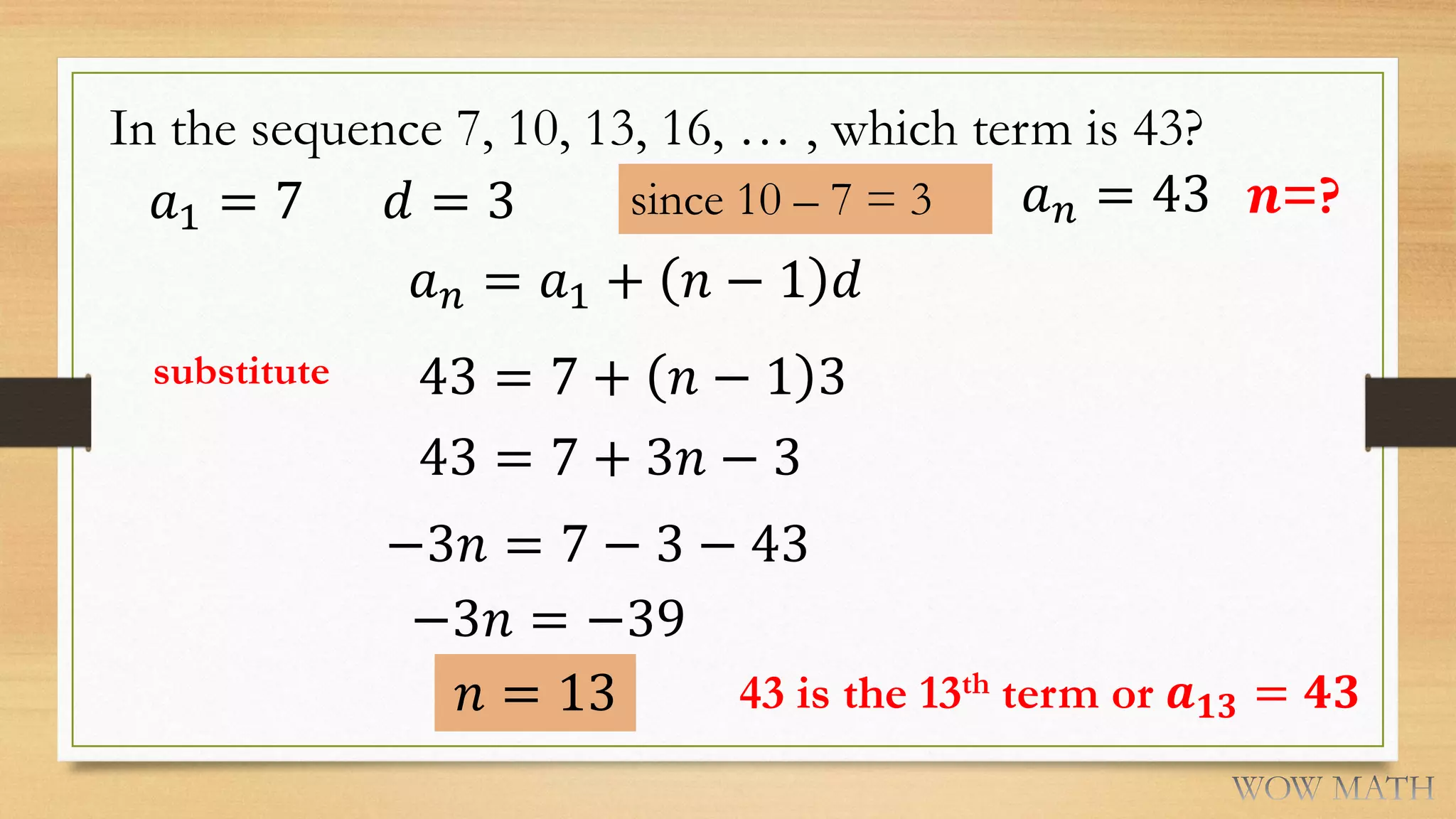 Arithmetic Sequence | PDF