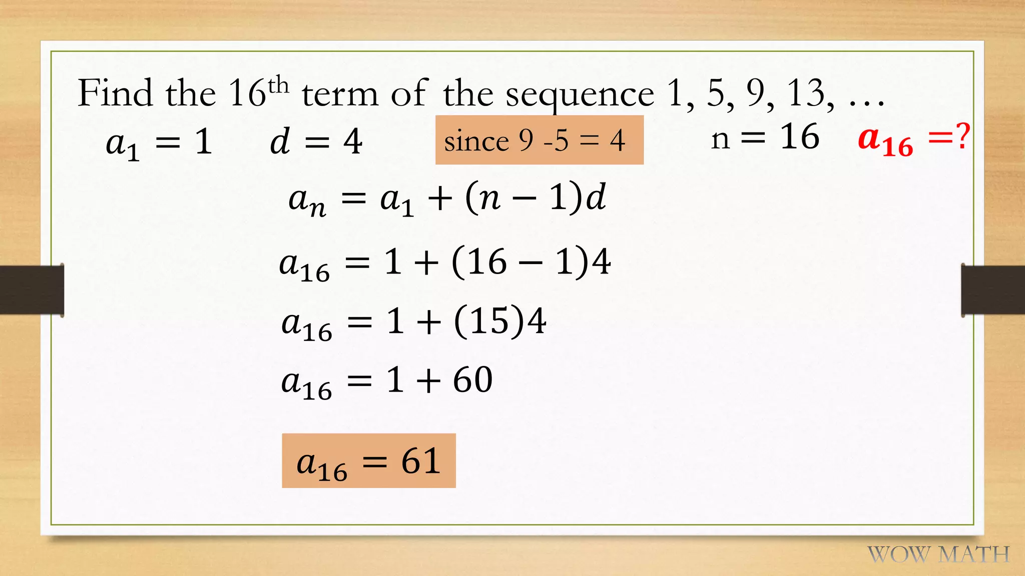 Arithmetic Sequence | PDF