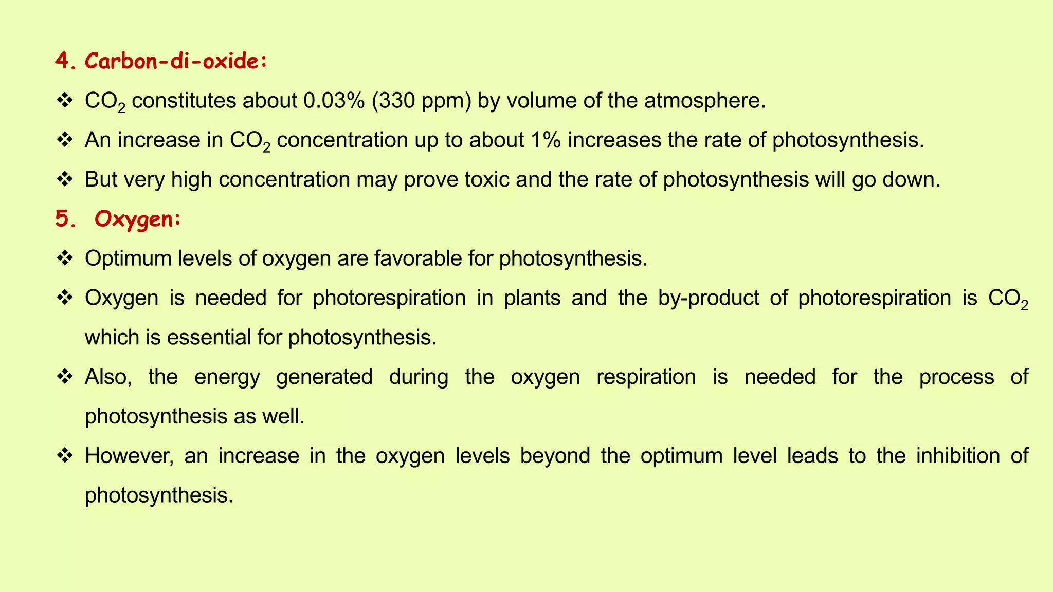 Factors affecting photosynthesis | PPTX