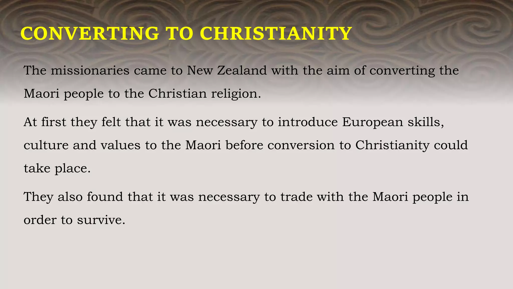 TREATY OF WAITANGI - CHRISTIAN MISSIONARIES | PPTX