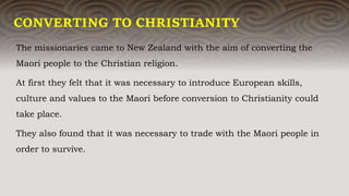 TREATY OF WAITANGI - CHRISTIAN MISSIONARIES | PPTX