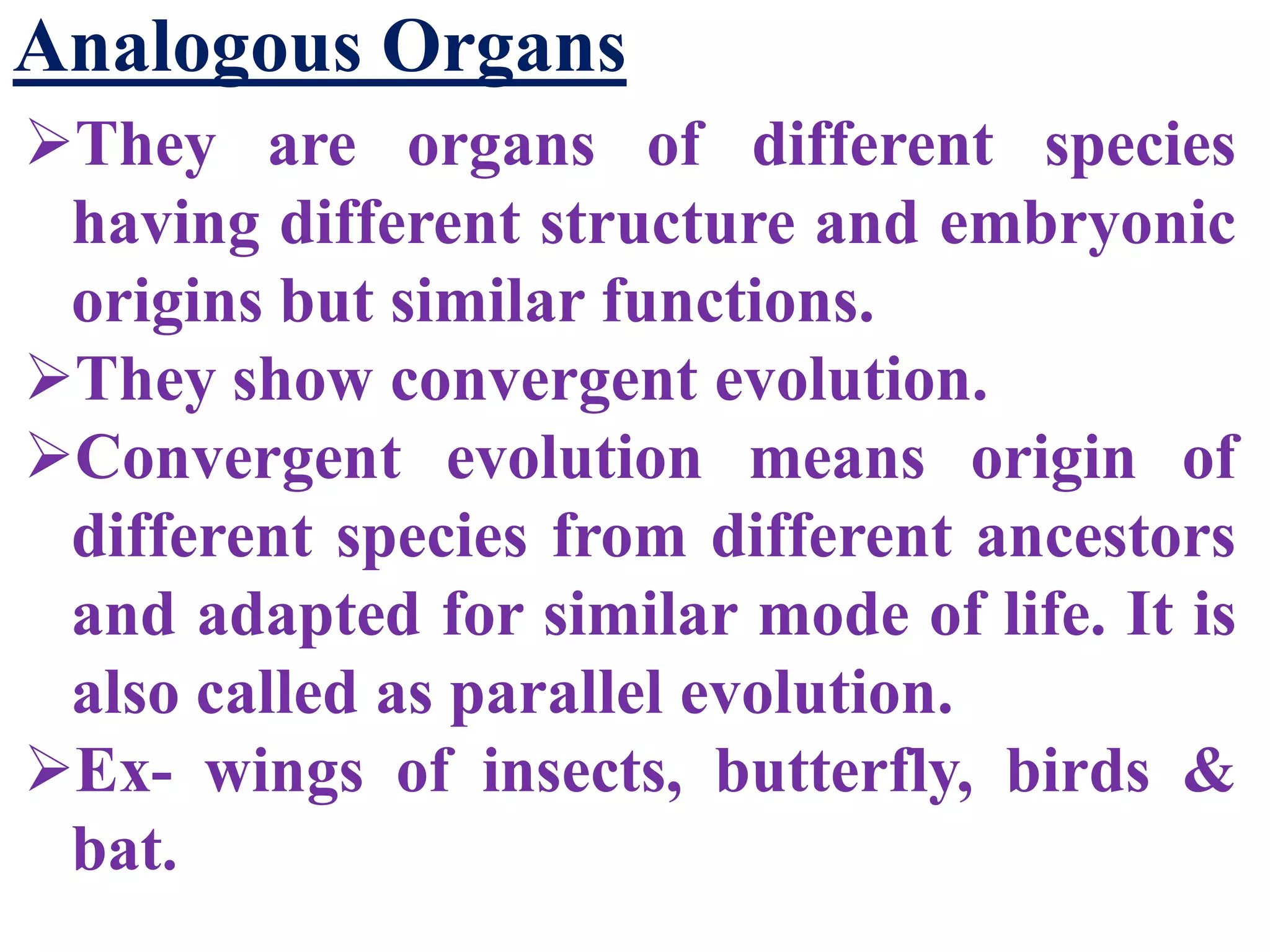 Evidences of Organic Evolution | PDF
