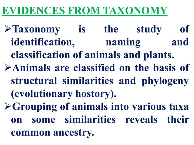 Evidences of Organic Evolution | PDF