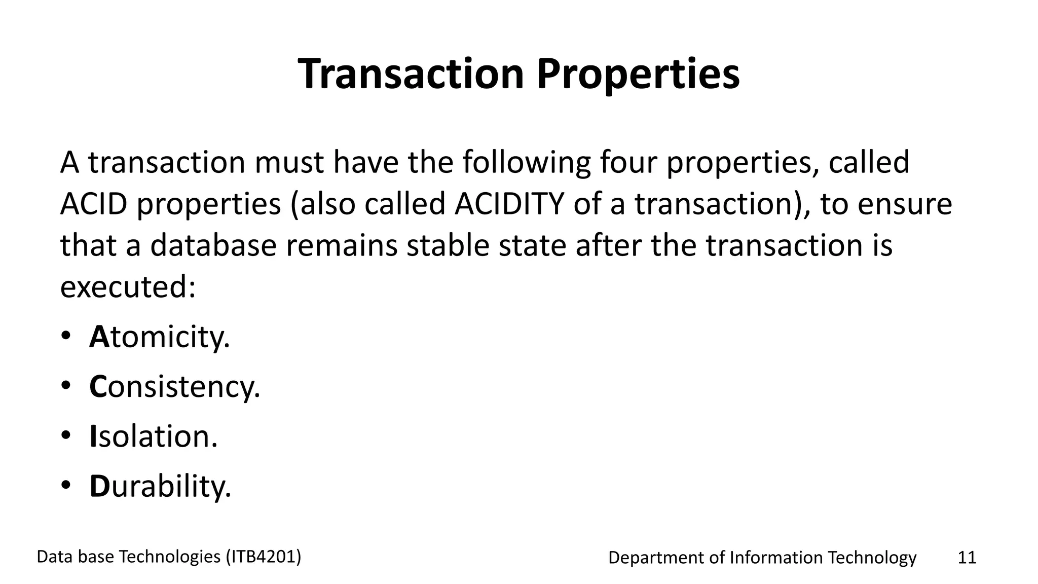 Introduction to transaction management | PPTX
