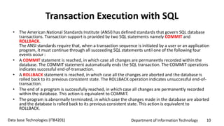 Introduction to transaction management | PPTX