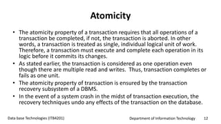 Introduction to transaction management | PPTX