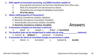 Introduction to transaction management | PPTX
