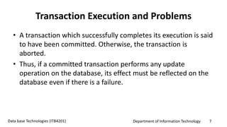 Introduction to transaction management | PPTX
