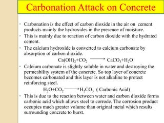 Deterioration of Concrete By Chemical Causes | PPT
