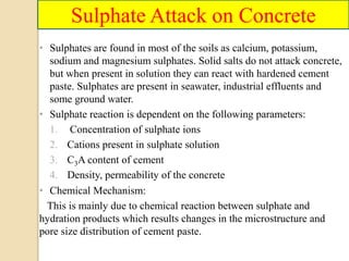 Deterioration of Concrete By Chemical Causes | PPT