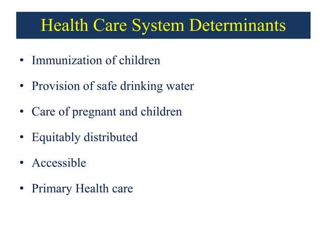 Determinant of health | PPT | Medical Health
