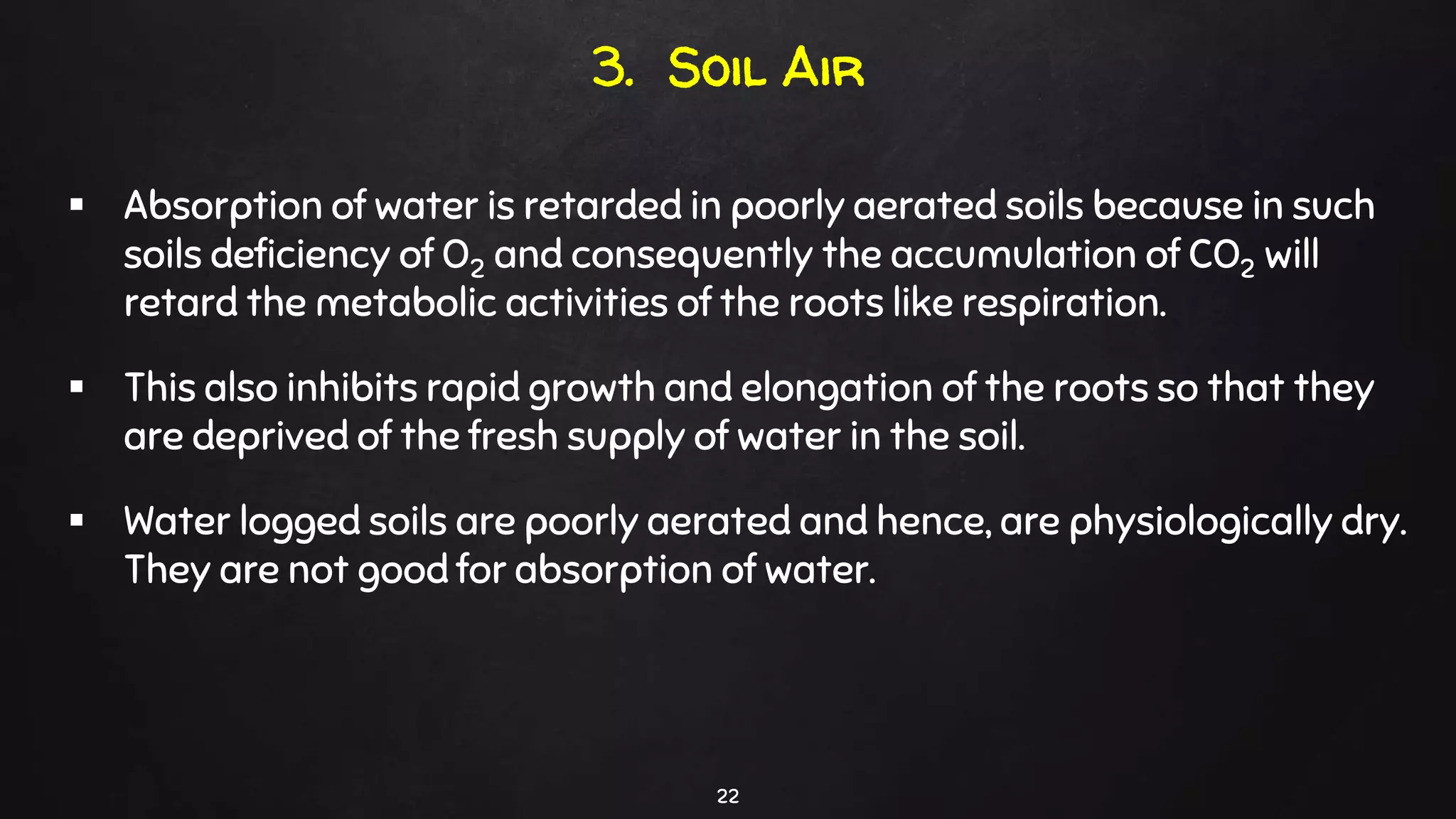 Absorption of water | PPTX
