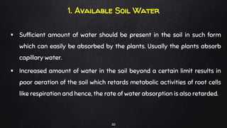 Absorption of water | PPTX