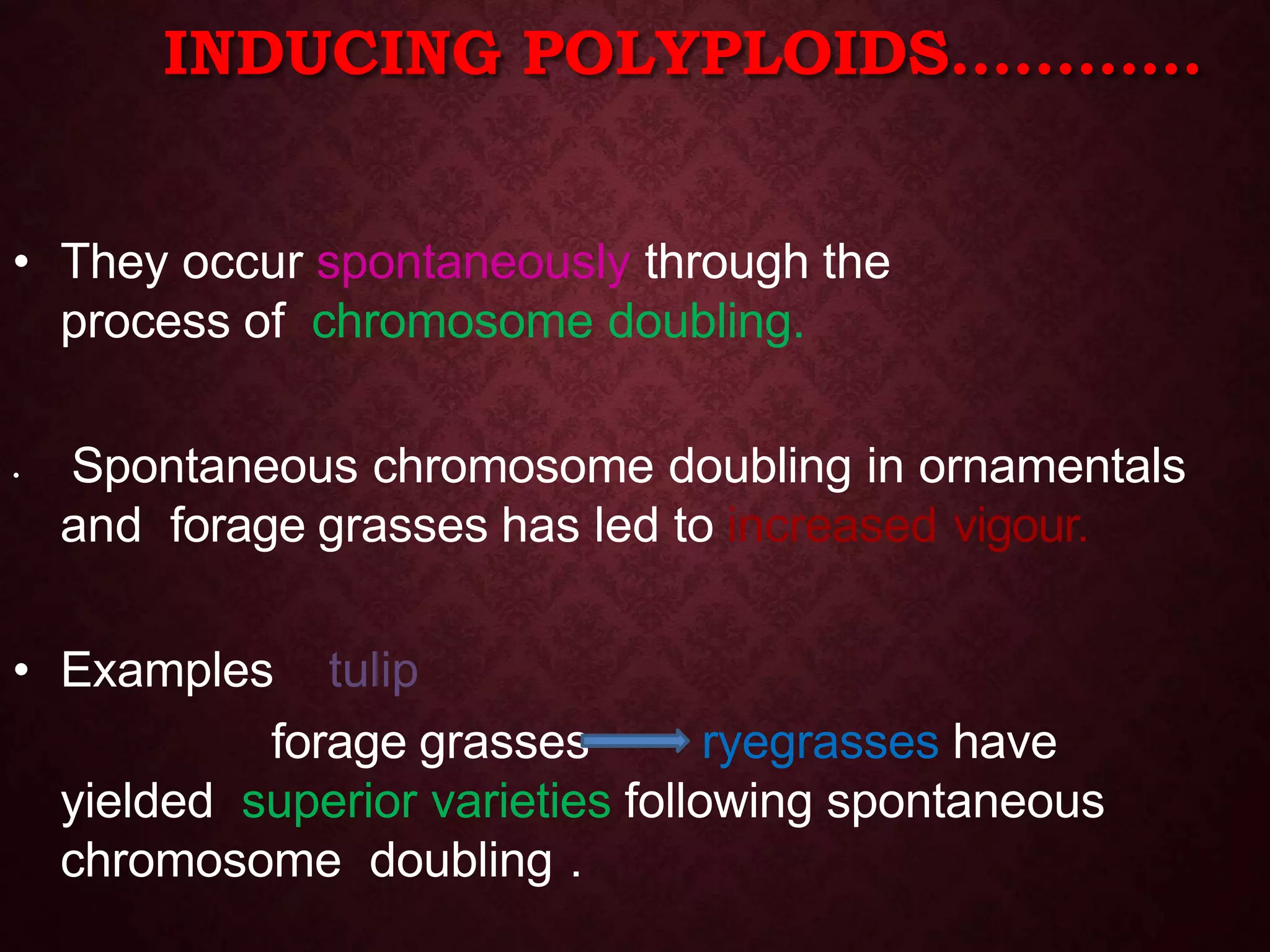 Polyploidy, Mutation and Hybridization with reference to Medicinal ...