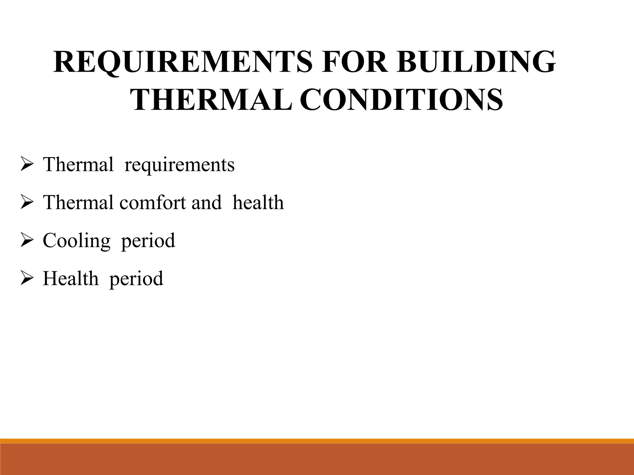 Thermal Comfort in Residential Building | PPT