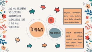MGA KLASTER NG WIKANG FILIPINO | PPTX