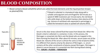 Physiology of Blood | PPTX