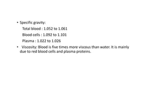 Physiology of Blood | PPT