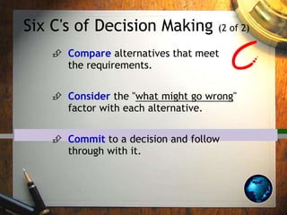 Decision Making & Problem Solving _ Materi Training "LEADERSHIP for ...