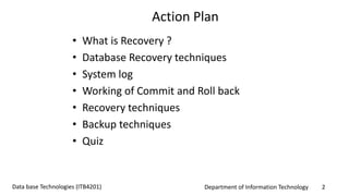 Recovery techniques | PPTX