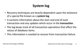 Recovery techniques | PPTX