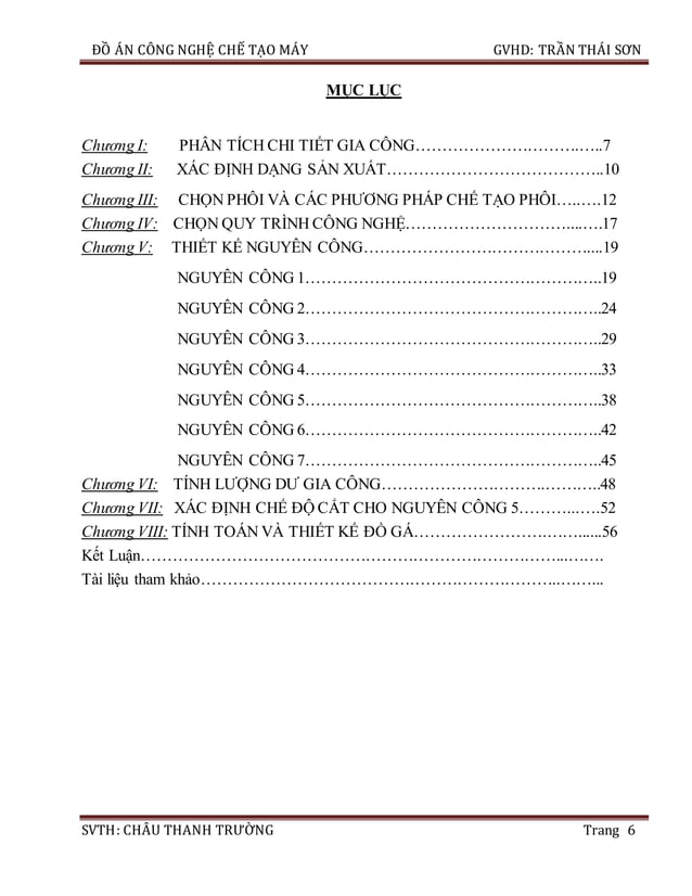 Đề tài: Thiết kế quy trình công nghệ gia công chi tiết: Càng Gạt Trục Thẳng | DOC