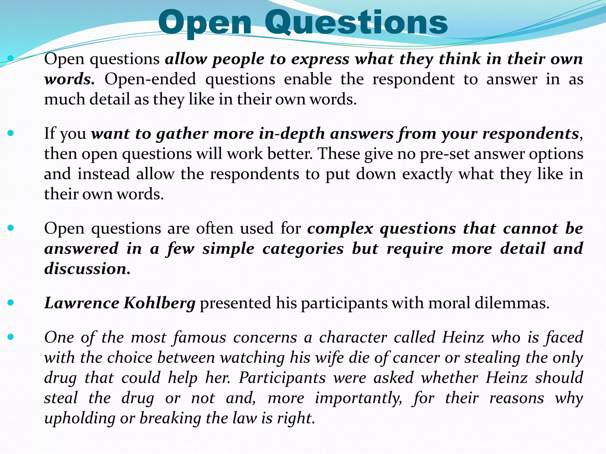 Questionnaire - Research Method | PPTX | Educational Assessment | Education