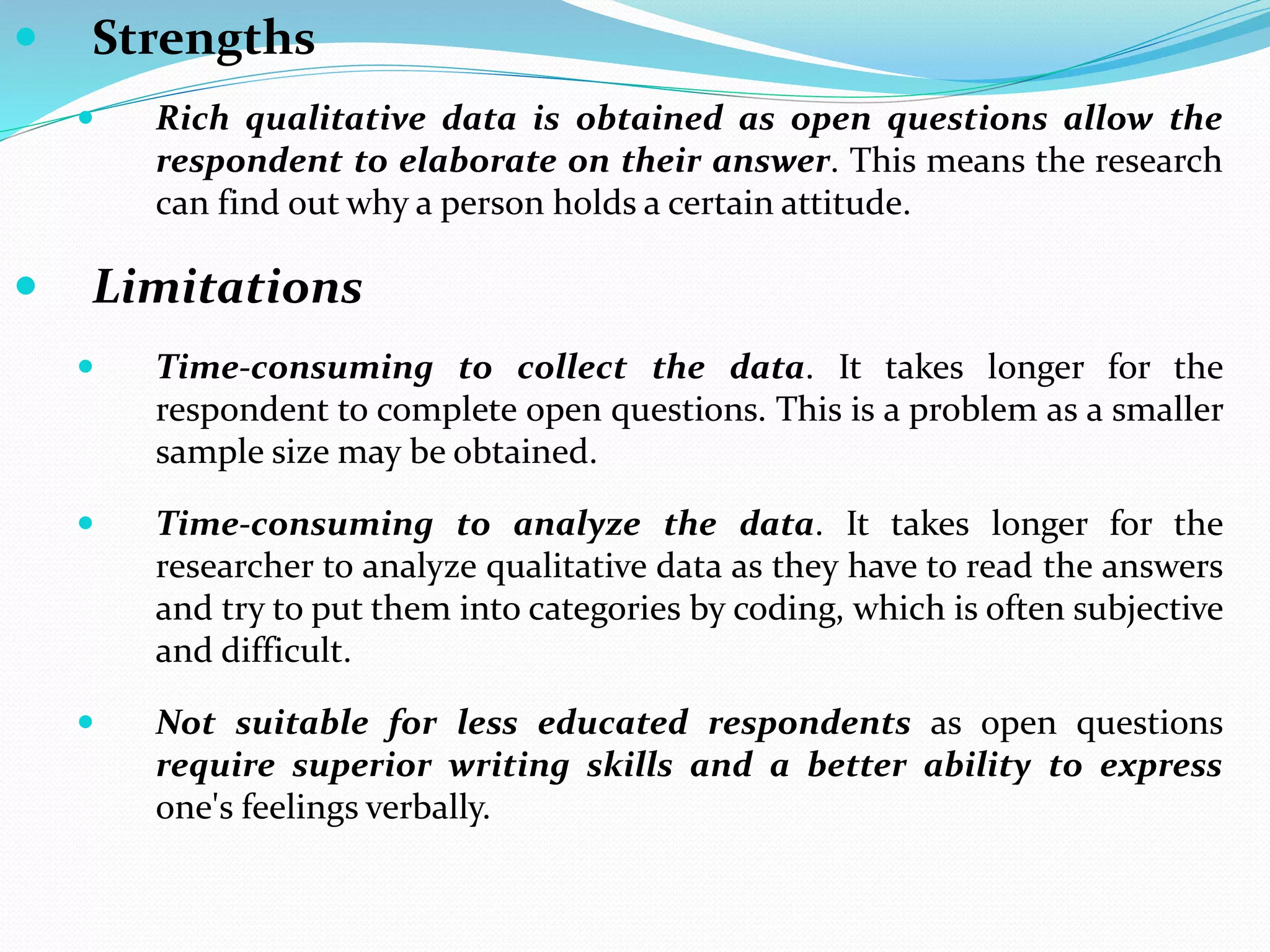 Questionnaire - Research Method | PPTX | Educational Assessment | Education