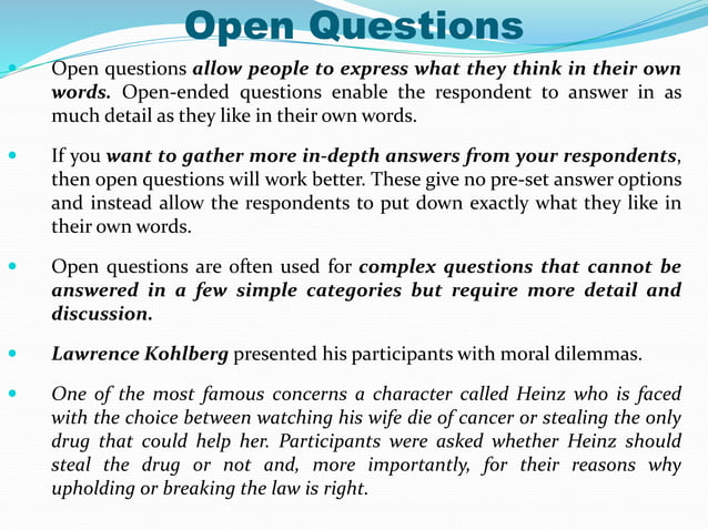 Questionnaire - Research Method | PPTX | Educational Assessment | Education