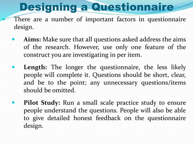 Questionnaire - Research Method | PPTX | Educational Assessment | Education
