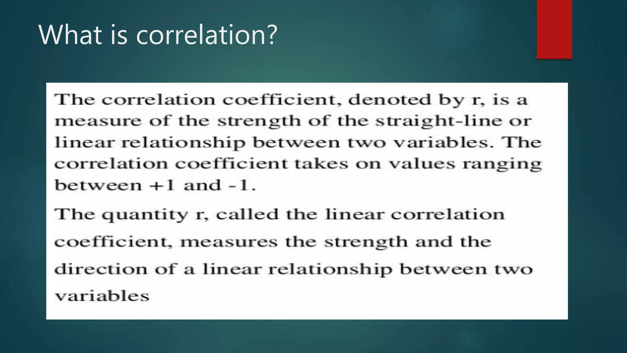 4.3 basic concepts of correlation | PPTX
