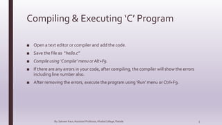 Program structure of c | PPT