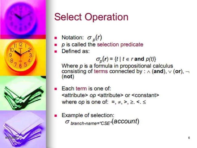 Relational Algebra Tuple Relational Calculus Database Management