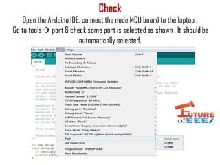 Steps to be done in arduino ide for monitoring | PDF | Internet of ...