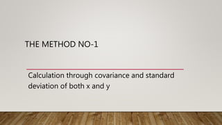 4.4 correlation manual calcualtion | PPTX