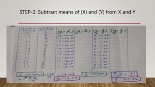 4.4 correlation manual calcualtion | PPTX