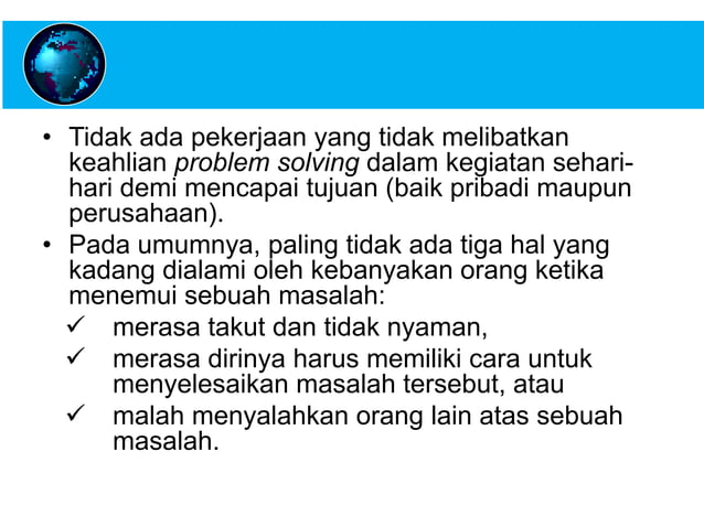 Thinking Tools in Problem Solving _ Materi Training "Mastering Problem & Analysis" | PPT