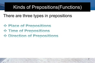 Functional English 10. Prepositions | PPT