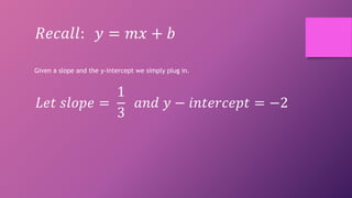 4.2 writing equations in slope intercept form | PPT