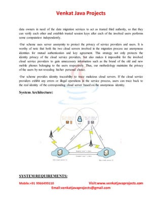 4.authentication and key agreement based on anonymous identity for peer to-peer cloud | PDF